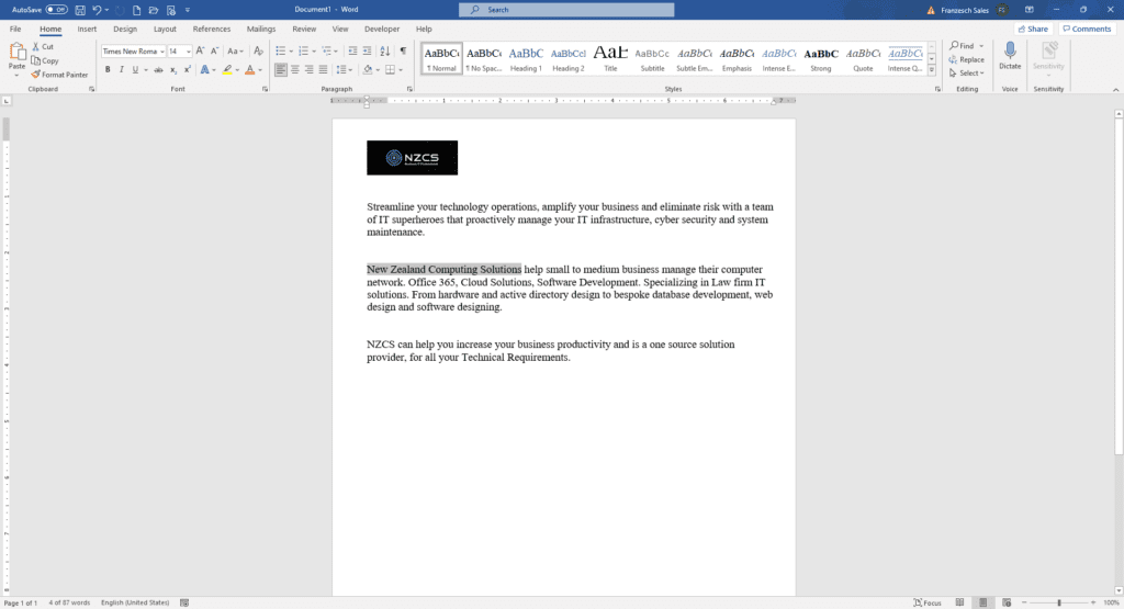 Fastest Way to Insert Hyperlinks in MS Word - New Zealand Computing ...